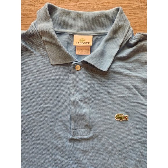 Lacoste | Shirts | Mens Mens Lacoste Classic Fit Crocodile Logo Blue ...